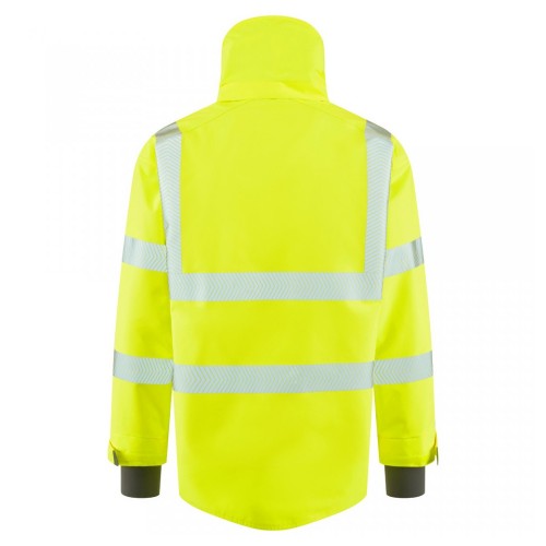 Leo Workwear Dartmoor Class 3 Hi-Vis Yellow Bomber Jacket