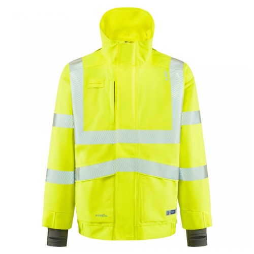 Leo Workwear Dartmoor Class 3 Hi-Vis Yellow Bomber Jacket