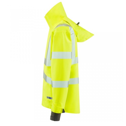 Leo Workwear Dartmoor Class 3 Hi-Vis Yellow Bomber Jacket