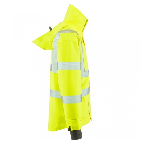 Leo Workwear Dartmoor Class 3 Hi-Vis Yellow Bomber Jacket